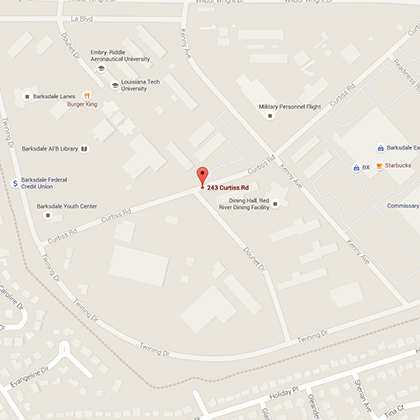 Barksdale Air Force Base Map